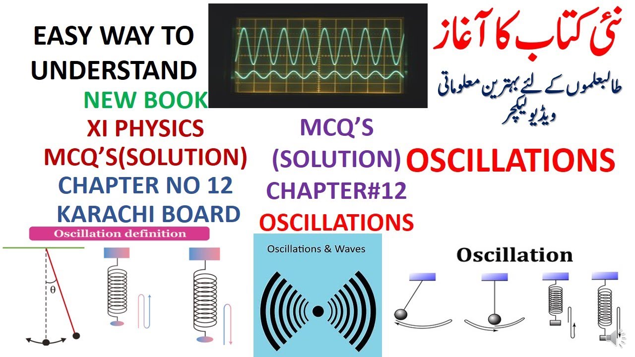 xi 11 first year physics mcqs ch 12 oscillations #karachi #science # ...