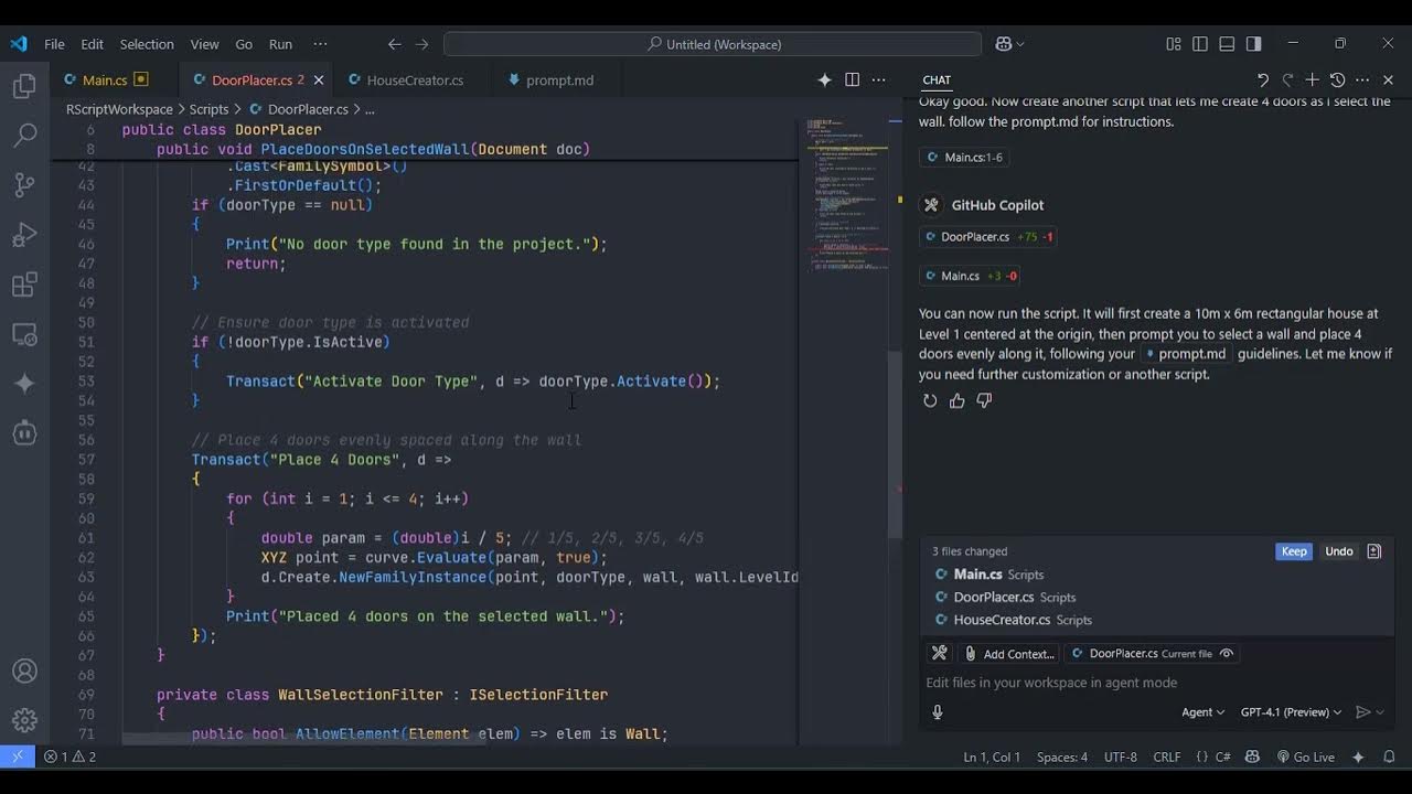 RevitScripting 005 - RScript and Github Copilot agent mode - YouTube