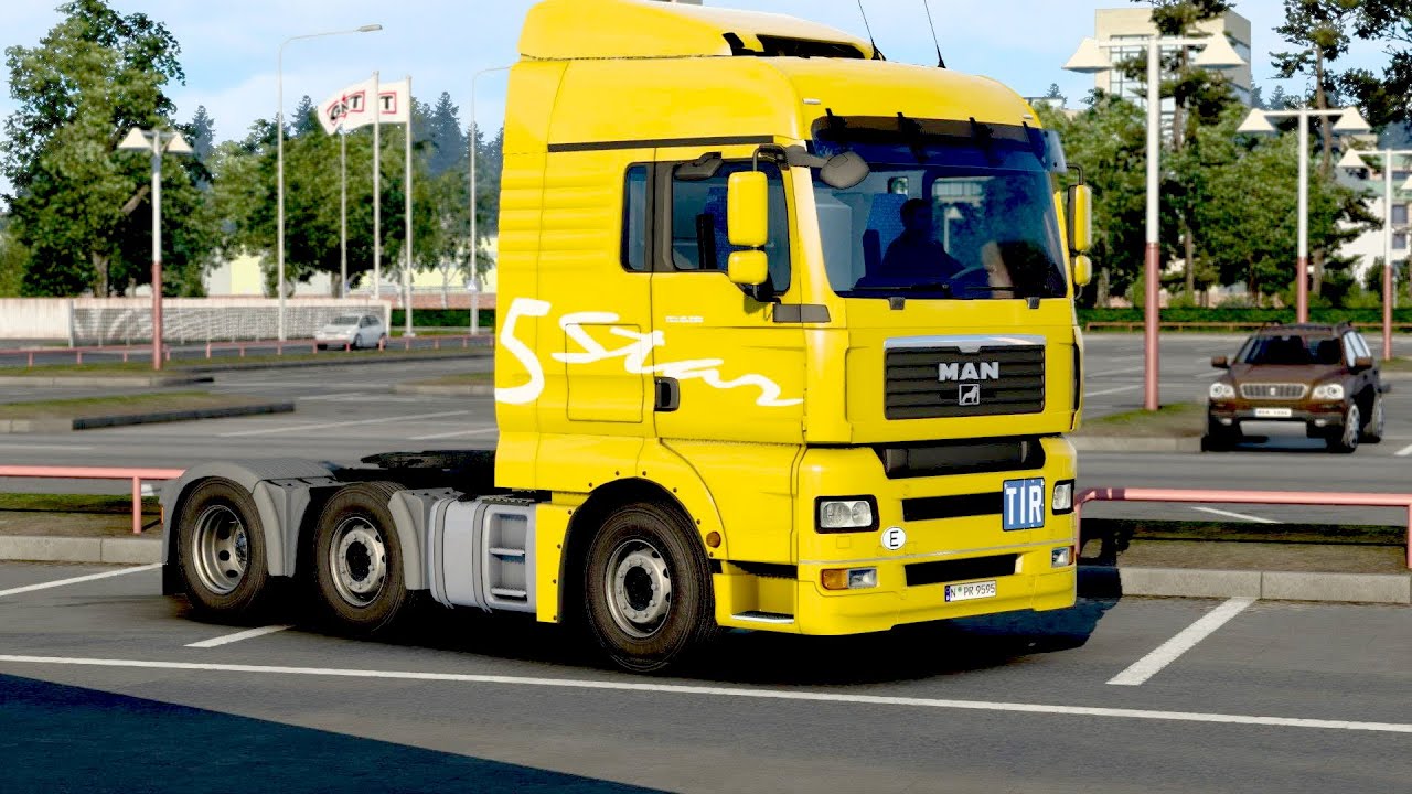 ETS 2 - MAN TGA 5Star Transporting Cars from Jonkoping to Vaxjo - YouTube