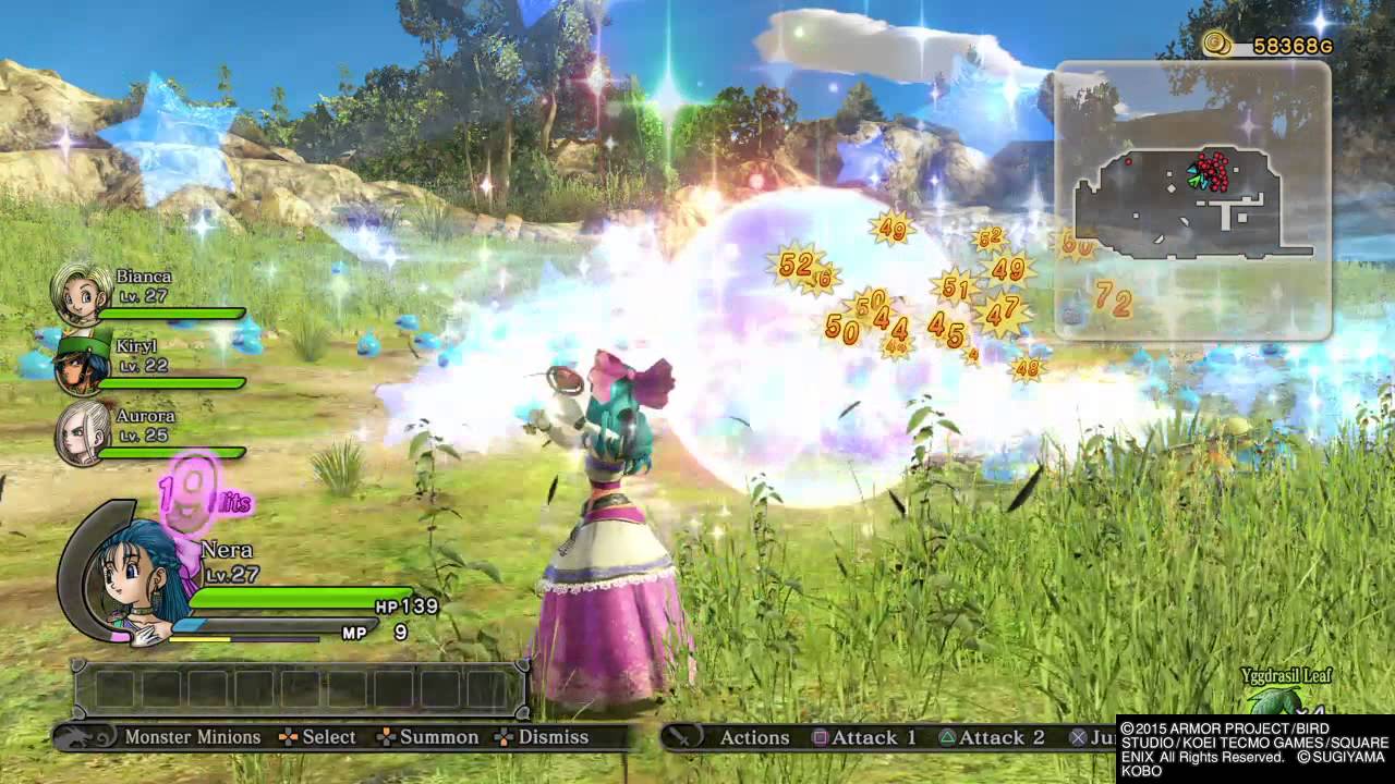 Dragon Quest Heroes: Nera's Magic Bubbles And Maelstrom - YouTube