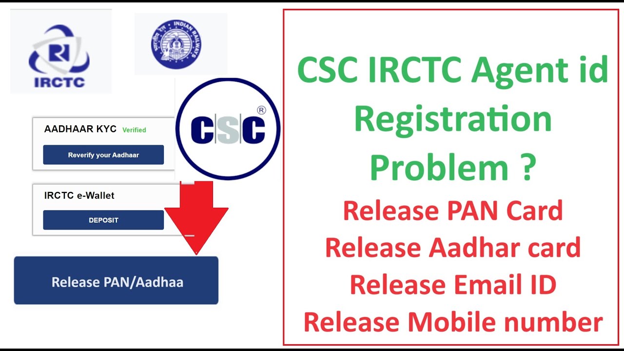 How to Release pan card for csc IRCTC Agent id Registration #csc # ...