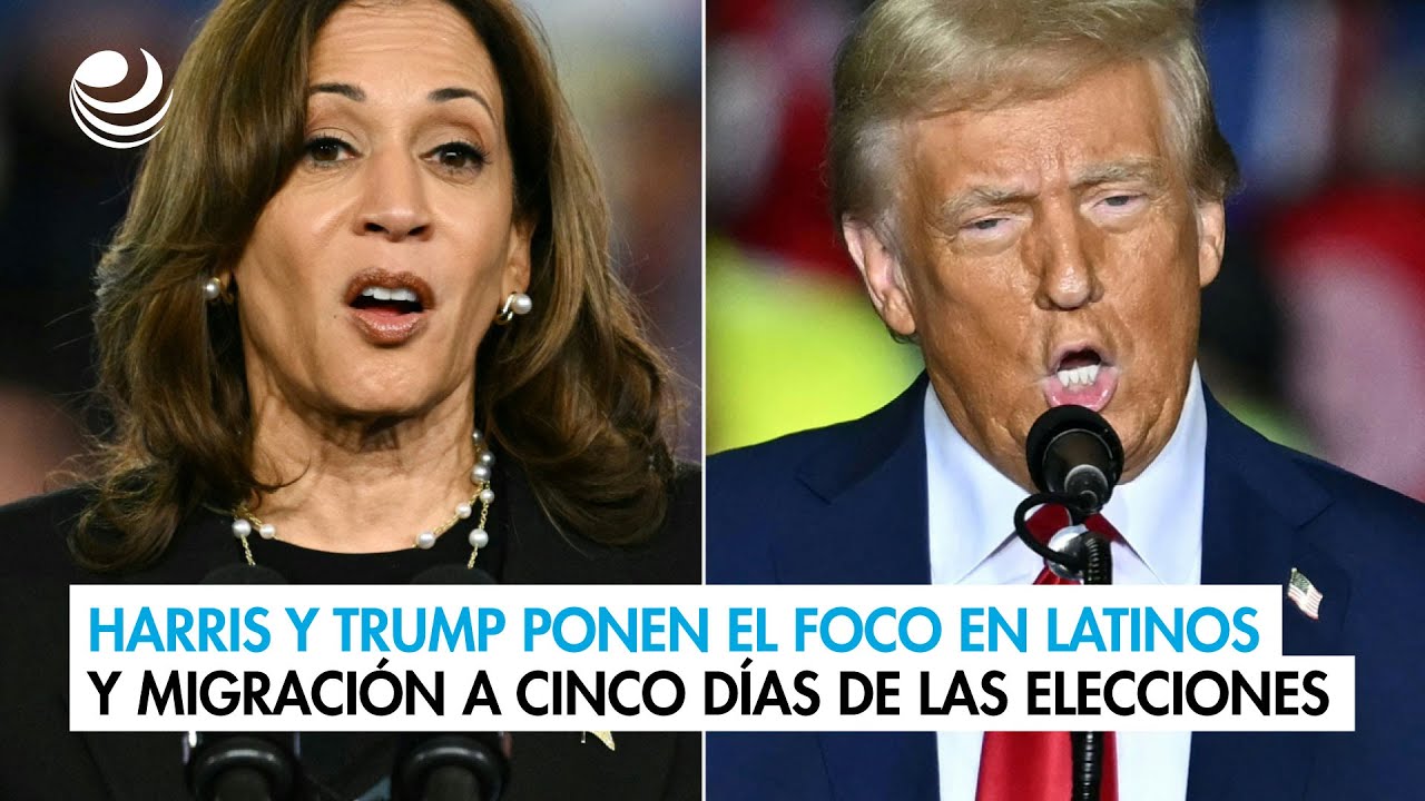 Harris y Trump ponen el foco en latinos y migración a cinco días de las ...