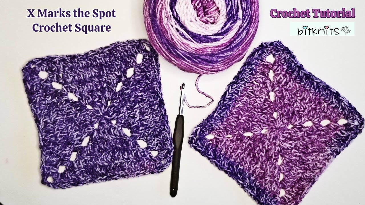 Crochet the X Marks the Spot Square! | Crochet Tutorial | Great for ...