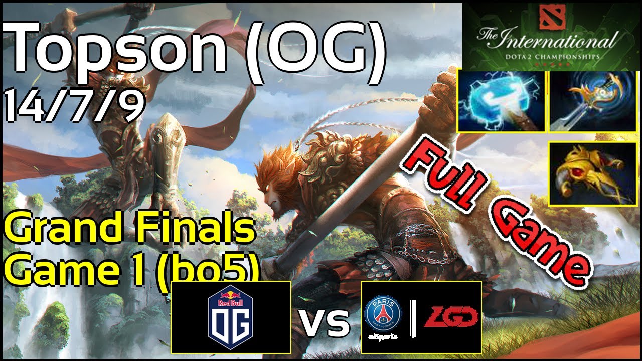 TI8: OG.Topson - TI8 Main Event - Grand Finals - TI 2018 - Full Game ...