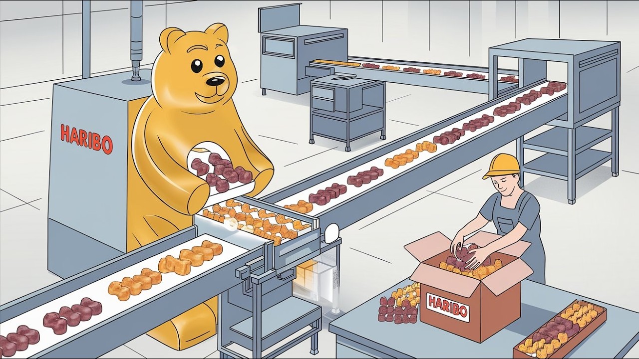 How Haribo Gummy Candies Are Made Processing Millions of Haribo Gummy ...