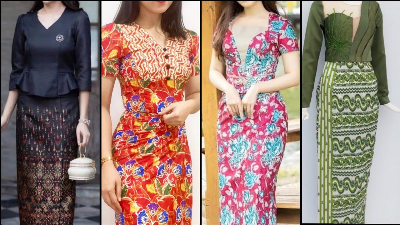 super stylish and fabulous collection of Myanmar dresses and Burmese ...