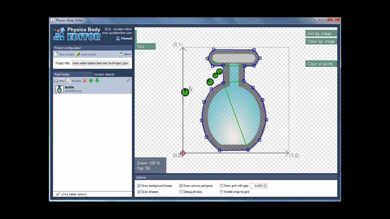Physics Body Editor - Get Started! - YouTube