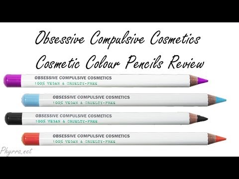 Obsessive Compulsive Cosmetics Cosmetic Colour Pencils Review - YouTube