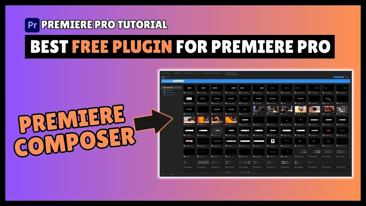Best FREE Plugin For Premiere Pro - Premiere Composer | Premiere Pro Transitions Tutorial - YouTube