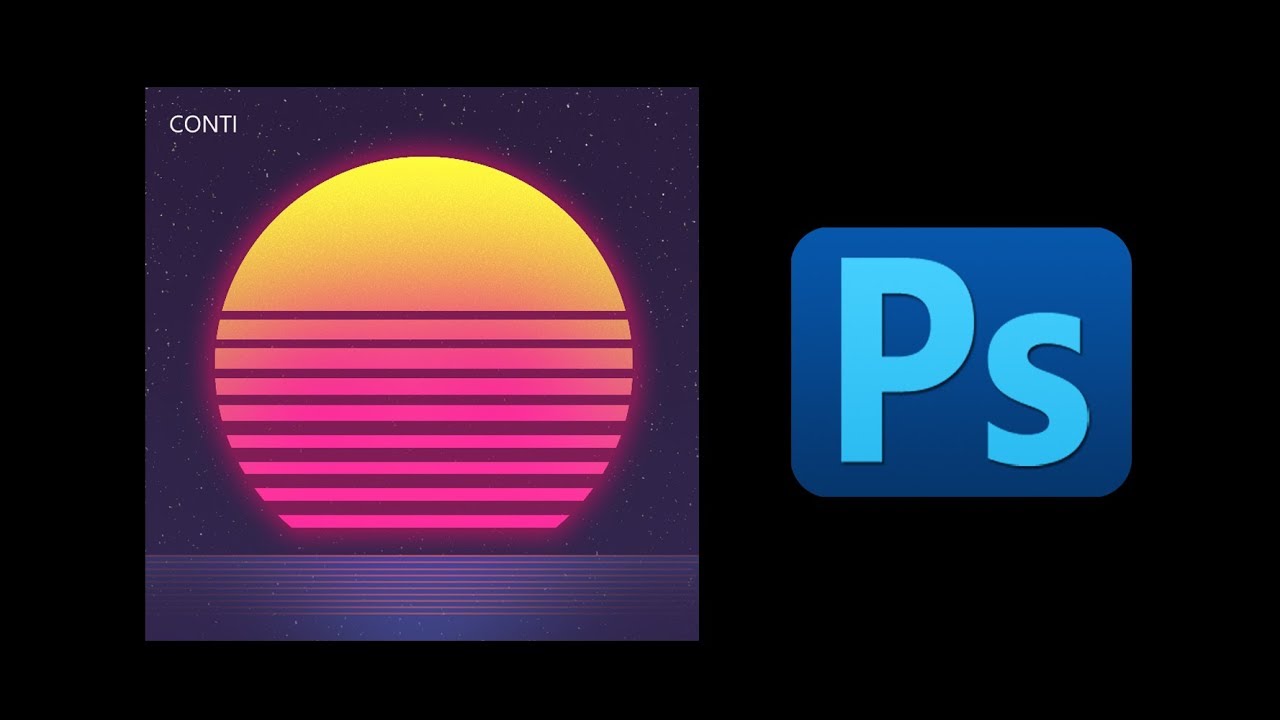 How To Create Synthwave Art (FM-84 : Atlas, Album Cover) - YouTube