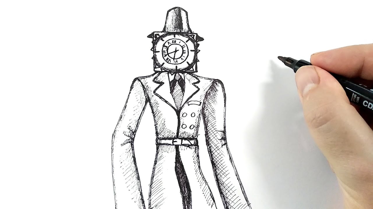 How to draw Big Clockman - YouTube