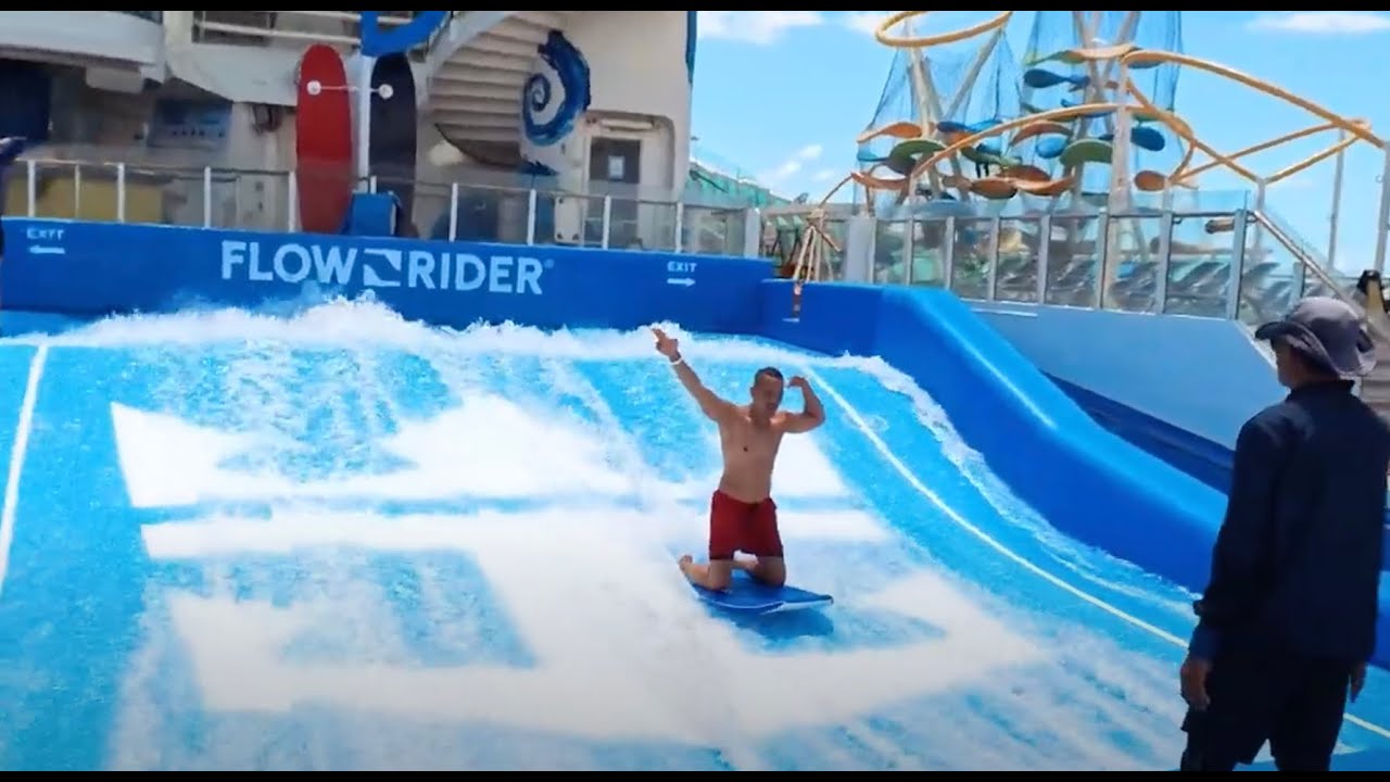 Flow Rider Royal Caribbean | Boogie Boarding | Beginner Flow Rider ...