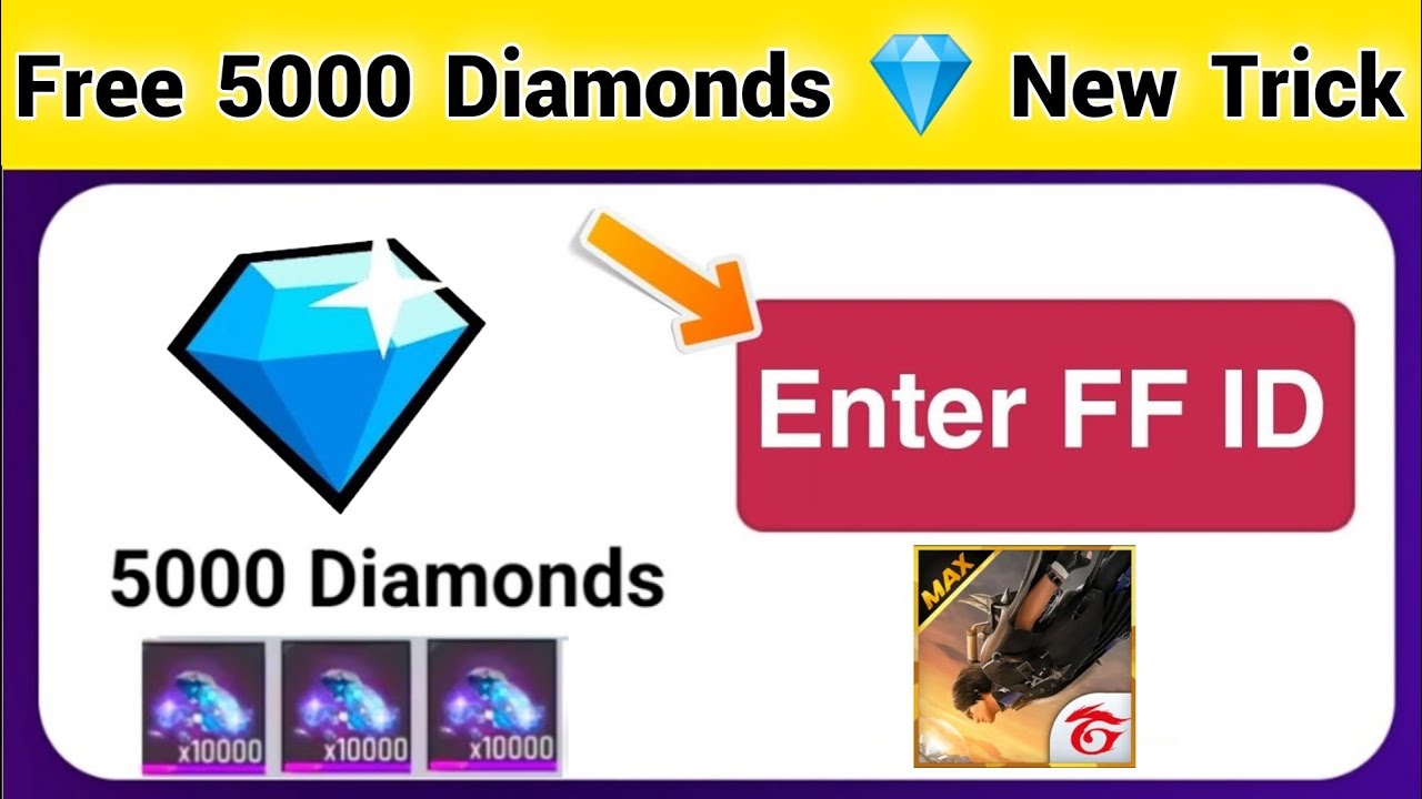 Enter FF Max Uid & Get Free 5000💎 Diamonds ! How To Get Free Diamond In ...