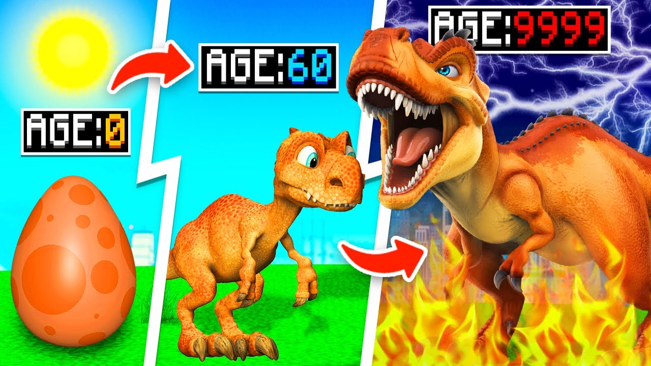 Evolving BABY DINO to GOD DINO in Dinosaur Merger! - YouTube