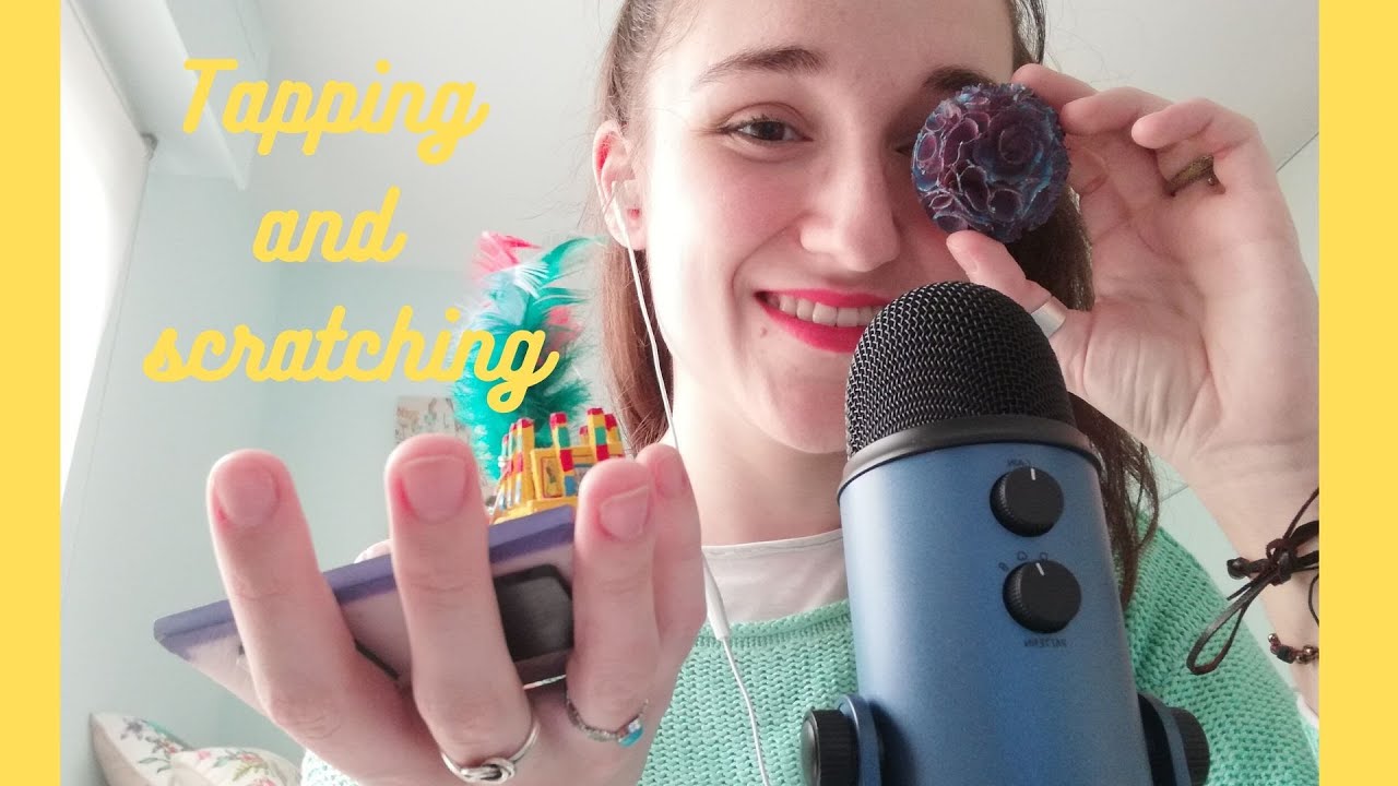 Tapping and scratching on magnet/ASMR in english/MOON ASMR - YouTube