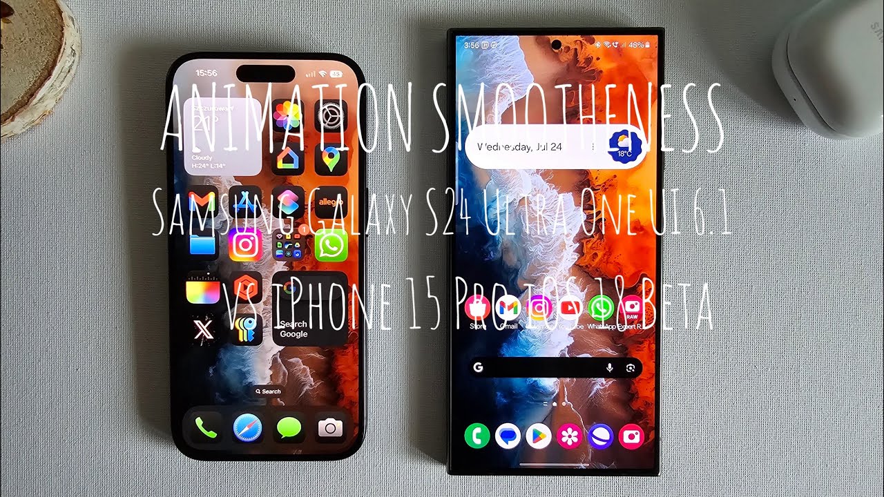 ANIMATION SMOOTHNESS COMPARISON | Samsung Galaxy S24 Ultra One UI 6.1 ...