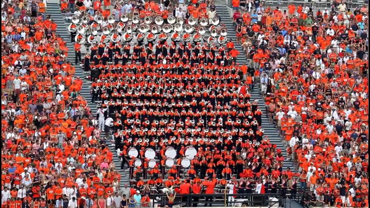 UVA Cavalier Marching Band "Shout" - YouTube