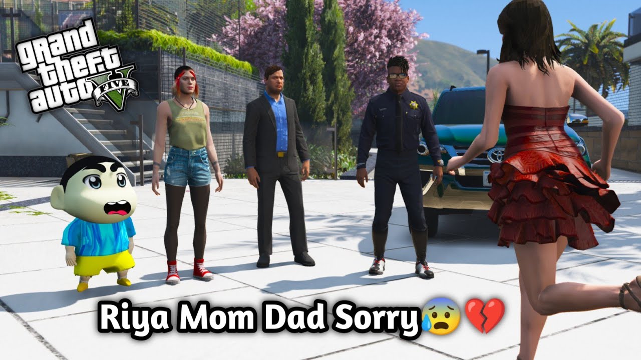 GTA 5: Franklin Saw Riya Crying 😭💔for parents 😢Shinchan In wanter😞Kiara ...