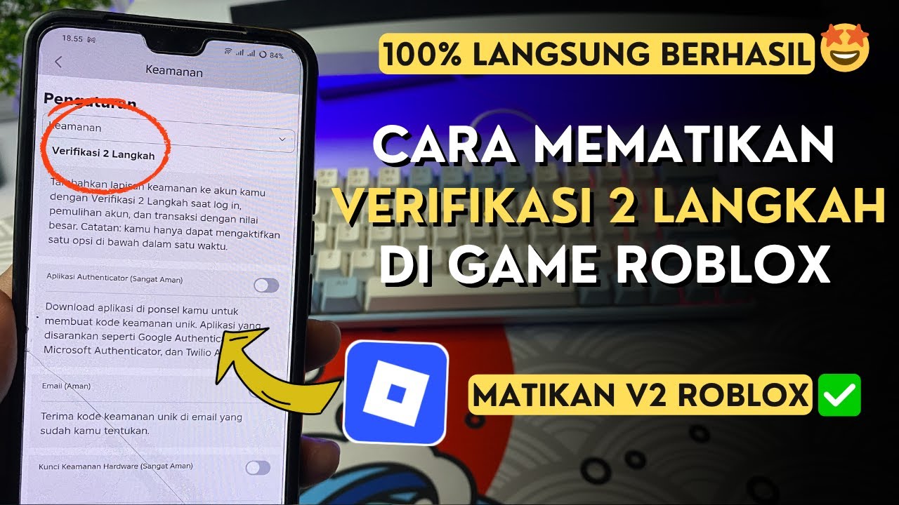 Cara Mematikan Verifikasi 2 Langkah Roblox Terbaru 2025 - YouTube