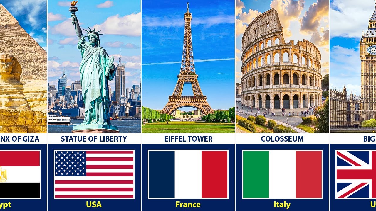 Famous Monuments From Different Countries - YouTube