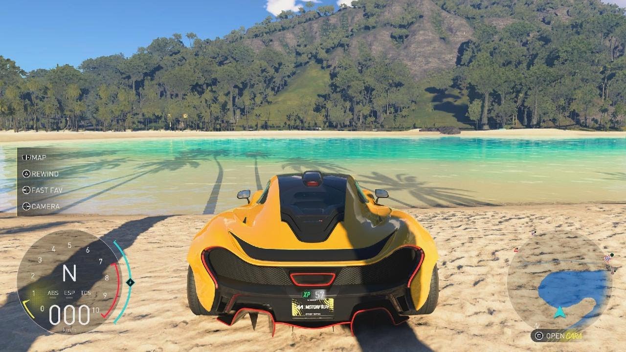 McLaren on beach sand in crew motorfest with true 4KHDR dont miss the ...