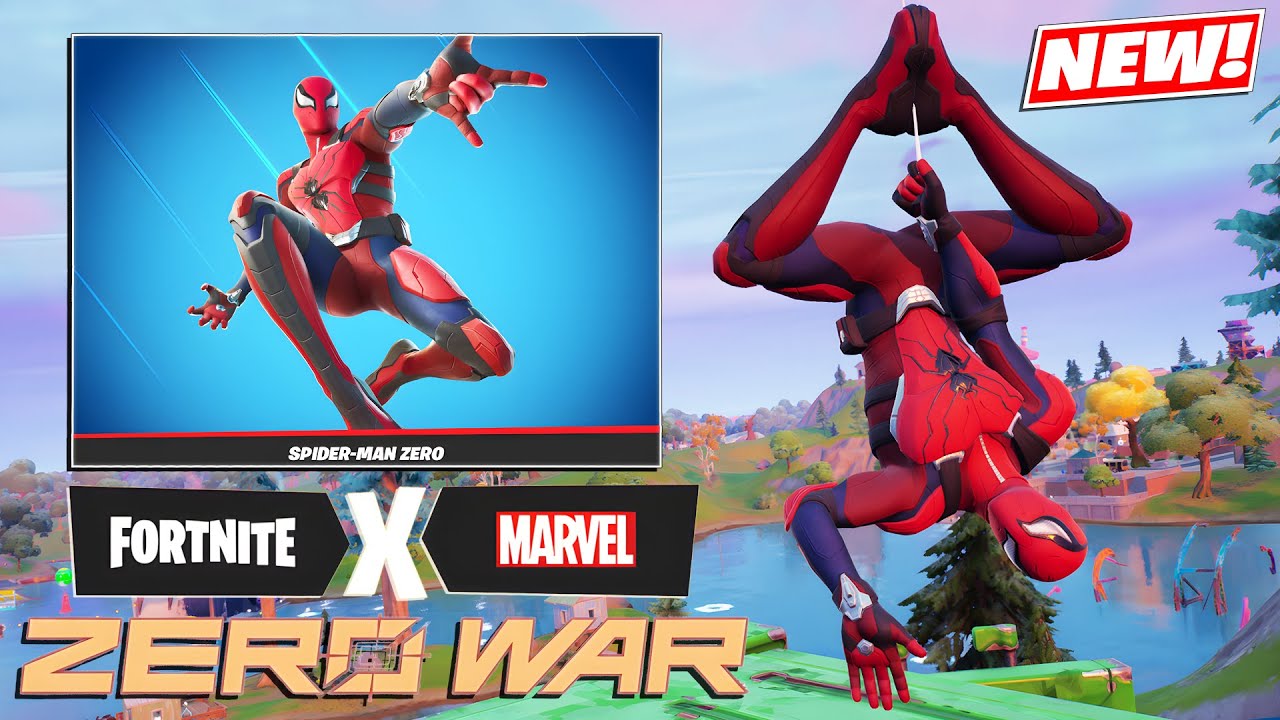 *NEW* Spider-Man Zero Skin Gameplay! Fortnite x Marvel Zero War Comic ...
