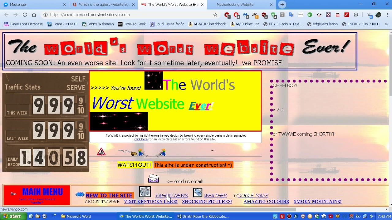 The World's Worst Website Ever - YouTube