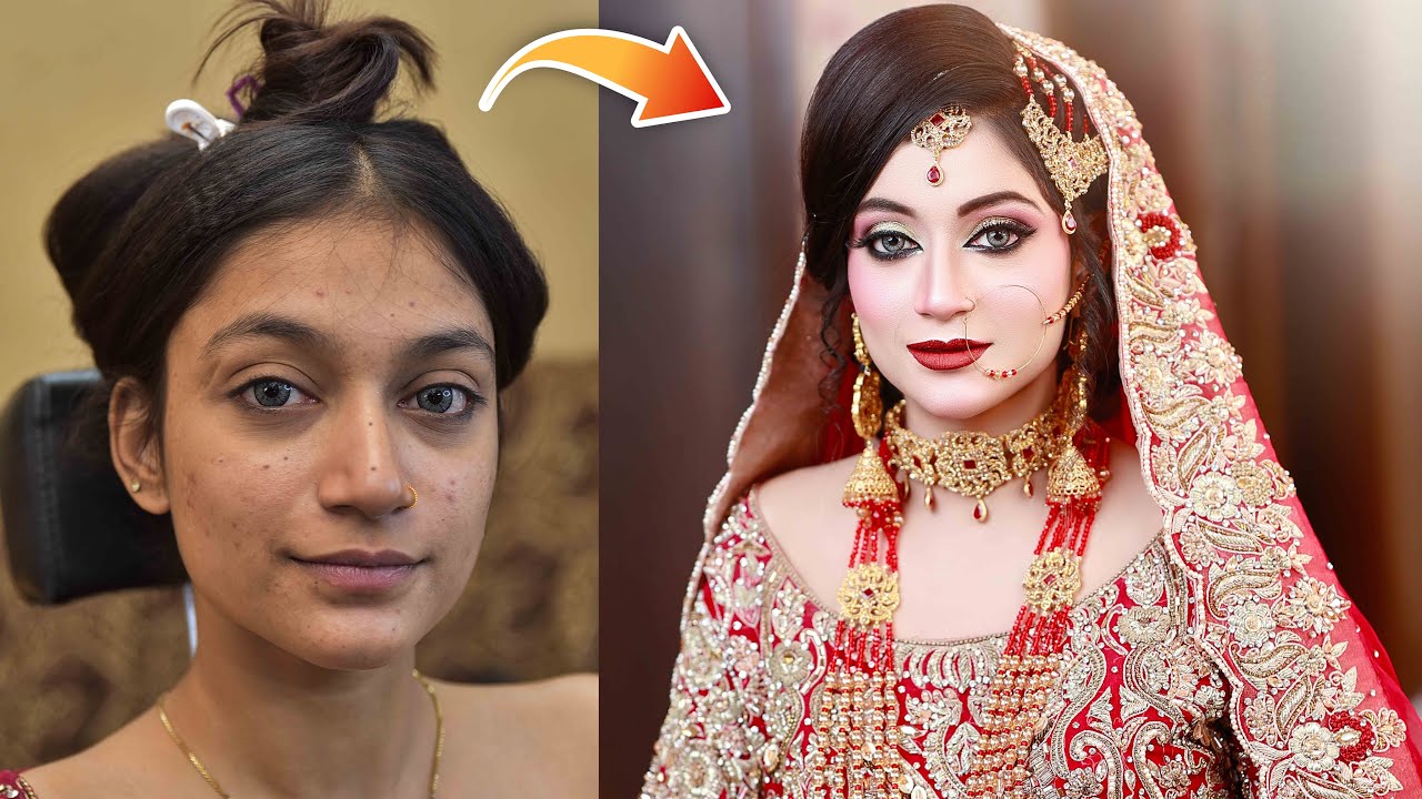kashees Bridal Makeup Tutorial with Best Bridal Lehenga and Bridal ...