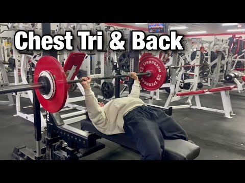 Day 22 - Chest Tri & Back Day - YouTube