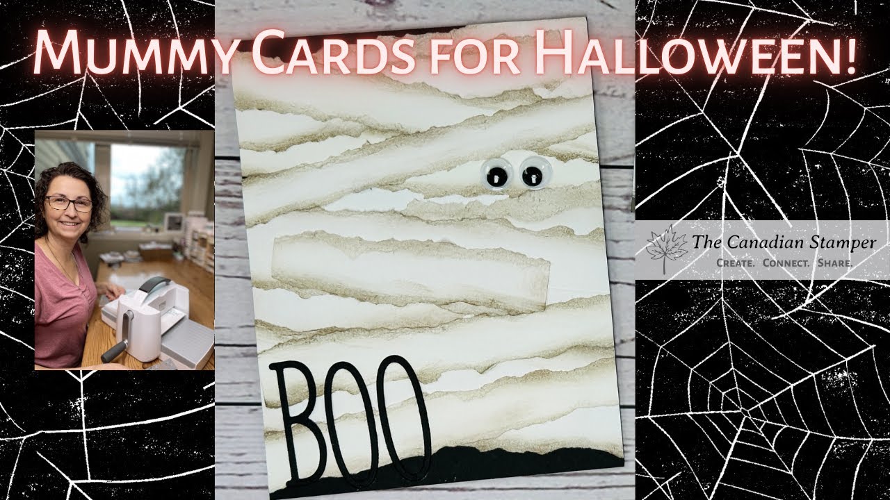 Easy Mummy Card Halloween - YouTube