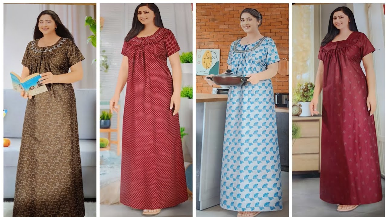 Latest Model Nstyle Large Size Nighties... Cathy's Collections.For ...