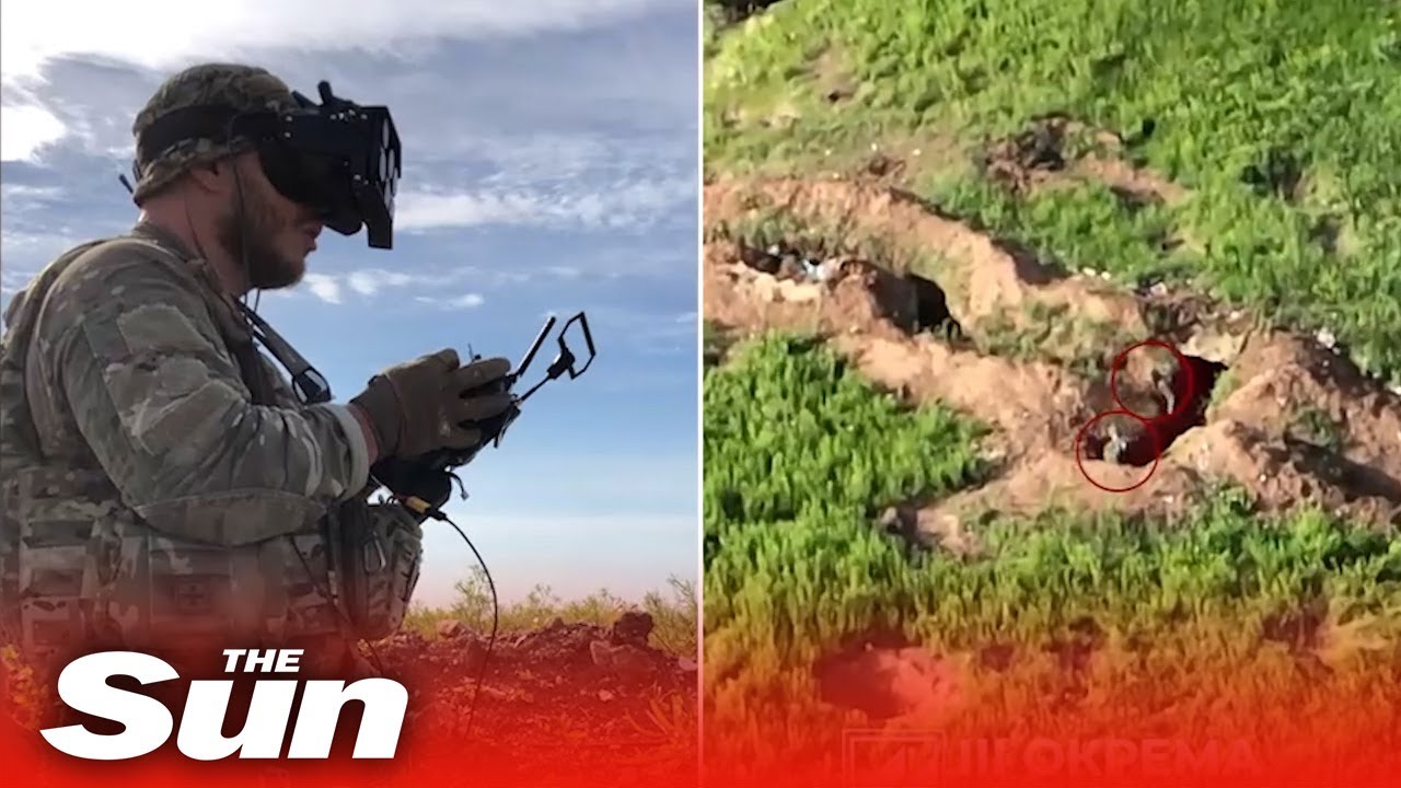 Ukrainian unit uses first person view drones to attack Russian trenches ...