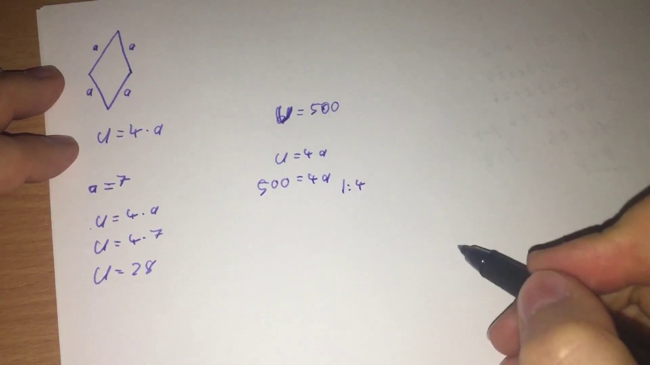 Umfang einer Raute bestimmen - einfach erklärt - mathe-lerntipps.de ...