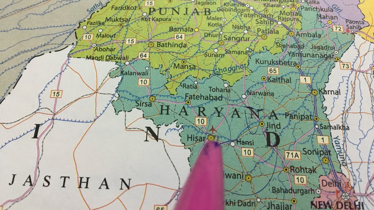 All about Haryana with map | Haryana geography with map | Population ...