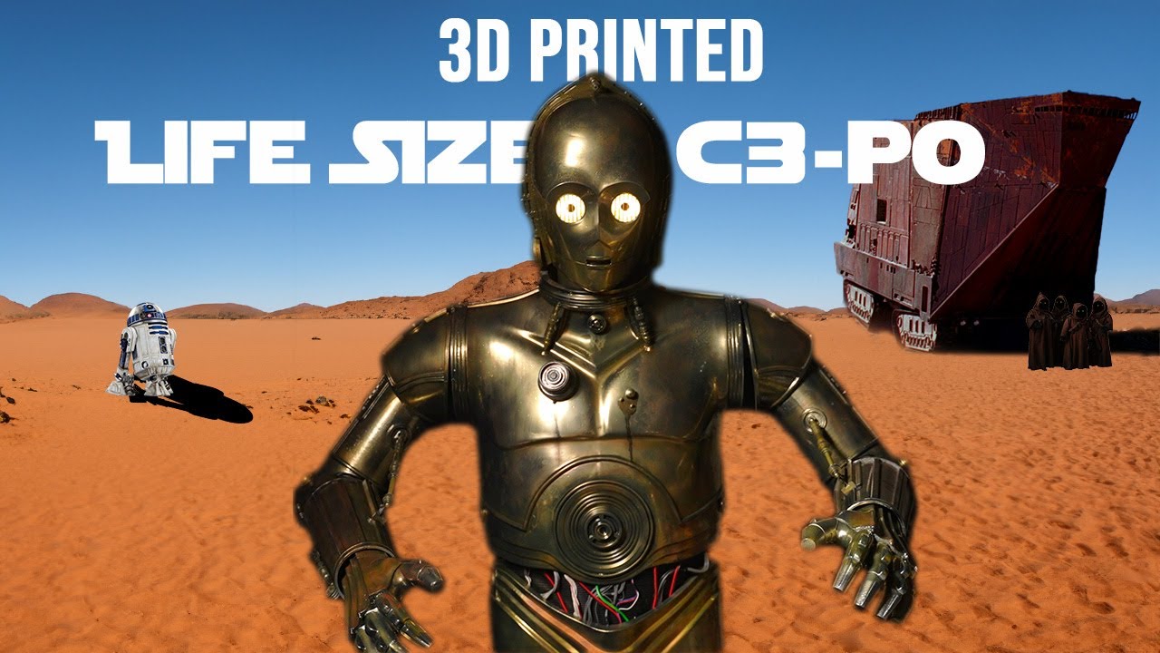Painting a Full Size 3D Printed C3-PO | From Start To Finish - YouTube