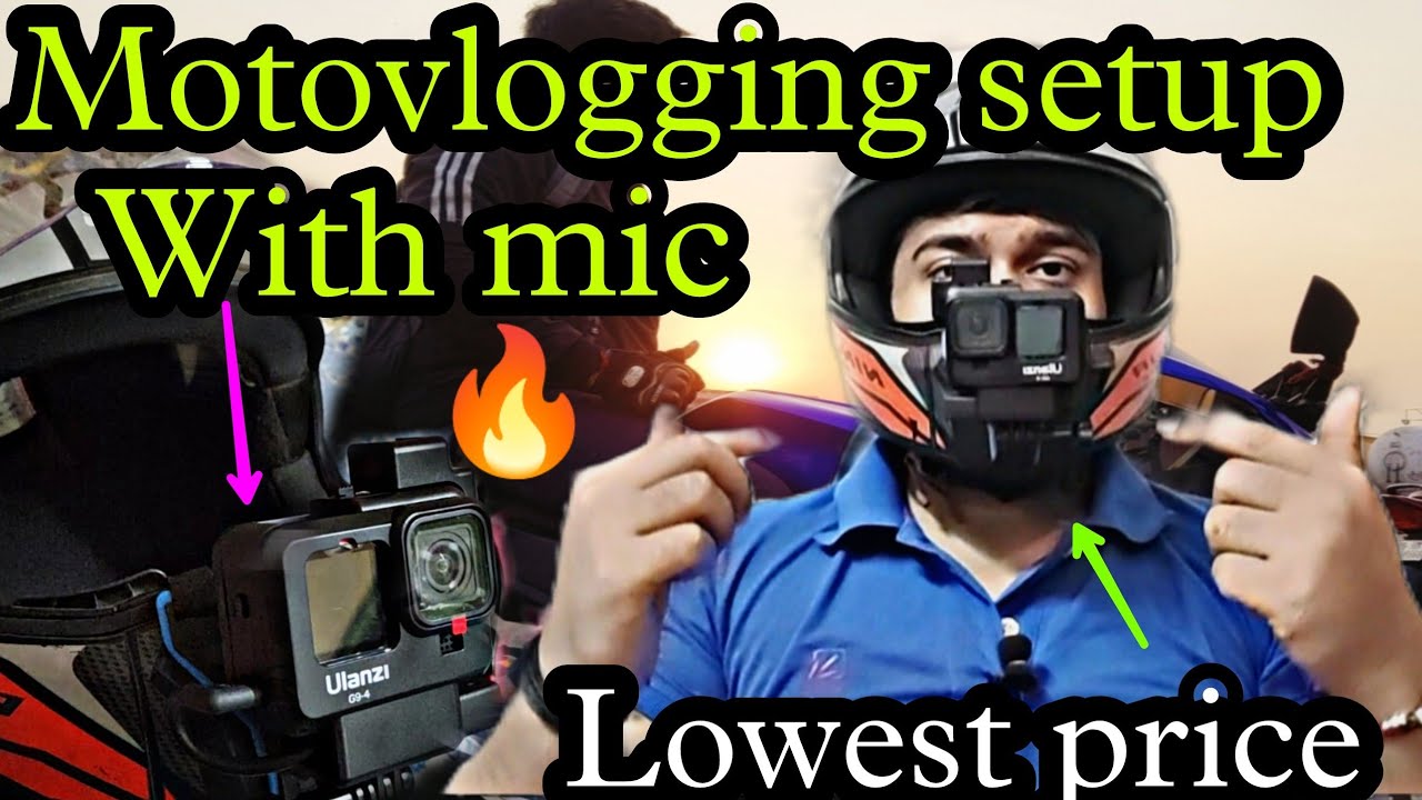 Moto Vlog Helmet Setup ⁠|| How To Mount Your GoPro Hero9 |⁠| Action ...