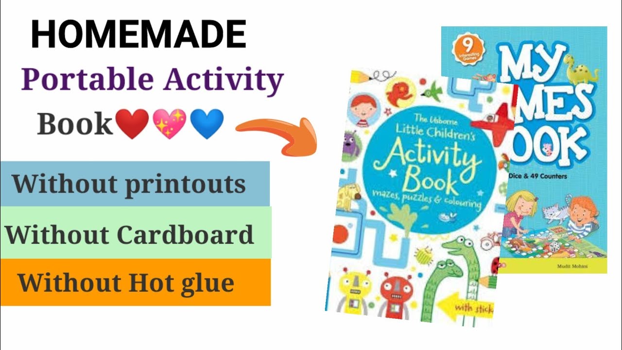 How to make an activity book | Diy activity book | paper craft - YouTube