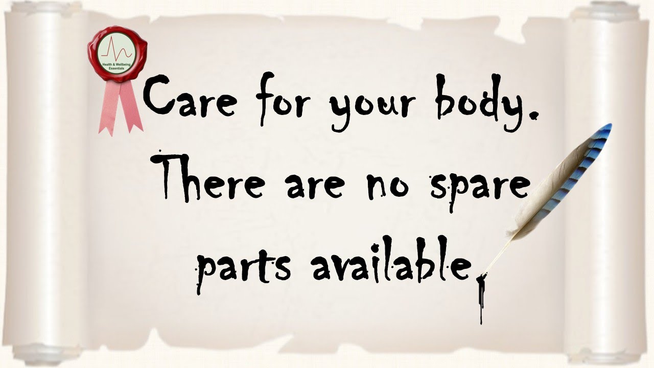 The human body has no spare parts - YouTube
