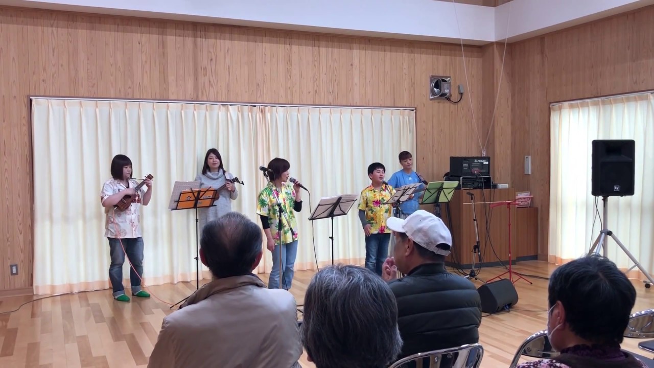 【レレサポ】春のウクレレ演奏会「月の夜は」by ReRe Sun：場所：鍬ヶ崎公民館（岩手県宮古市）/by Ukulele Support ...