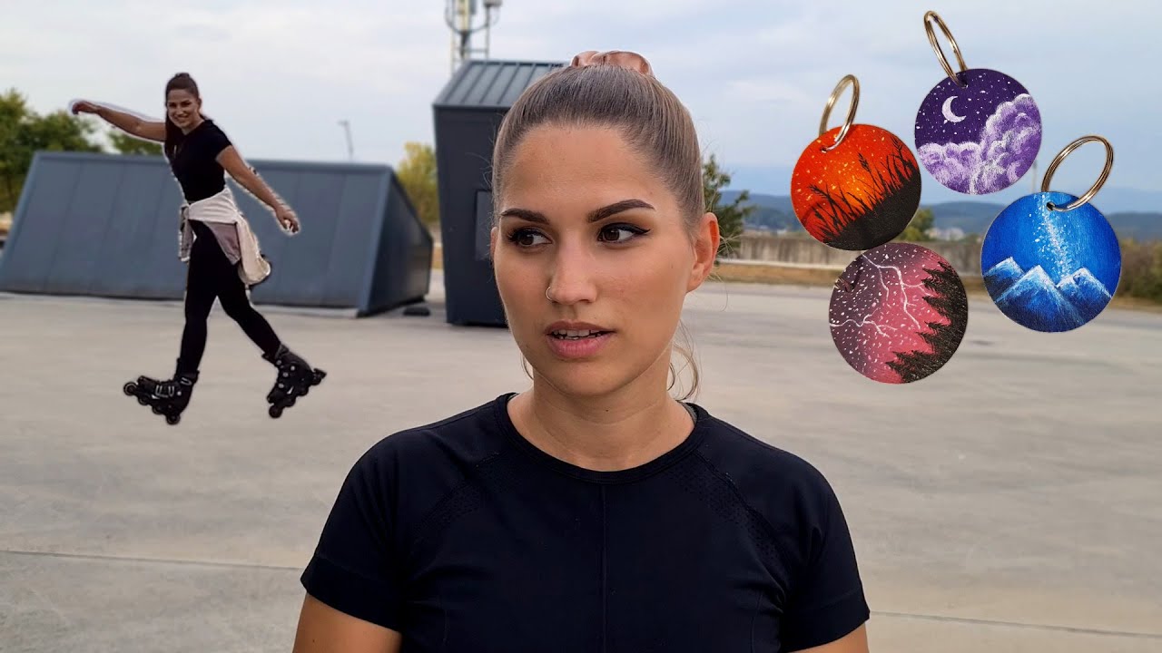 LEARNING NEW ROLLERBLADING TRICKS, EXHAUSTING WEEKEND, NEW ART | Vlog#45 | JESSAMESA - YouTube