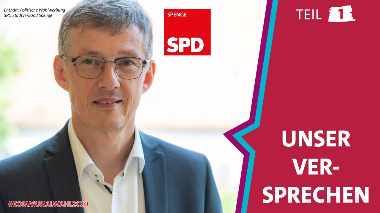 SPD Spenge - Unser Versprechen [Bernd Dumcke | Stadtwahlkreiskonferenz 20.6.2020] - YouTube