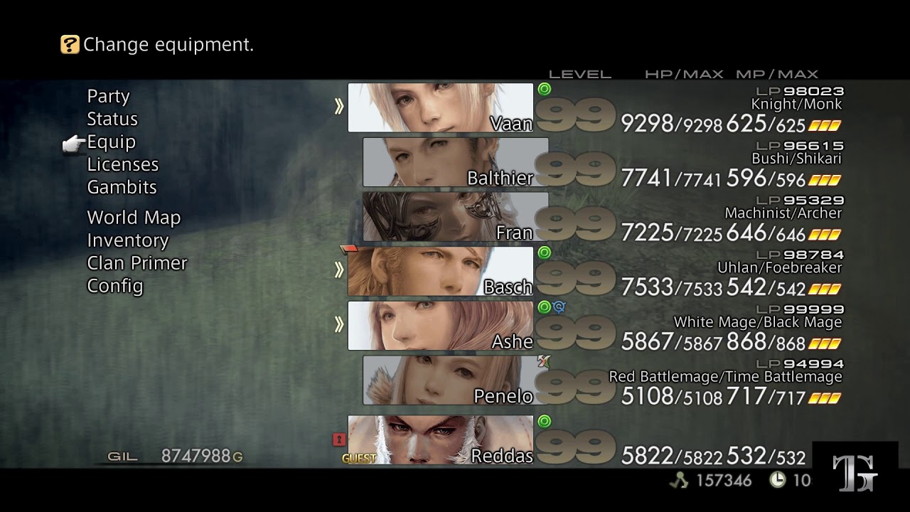 Final Fantasy XII - Unlock all item ( weapon, amor, accessory...) and ...