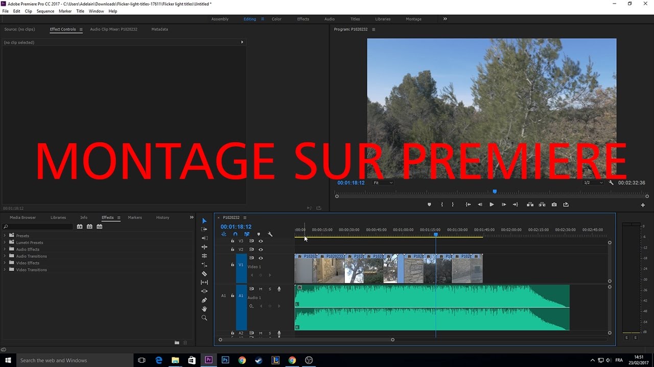 FAIRE SON PREMIER MONTAGE | MONTER SUR PREMIERE PRO | DAILY VLOG 44 ...
