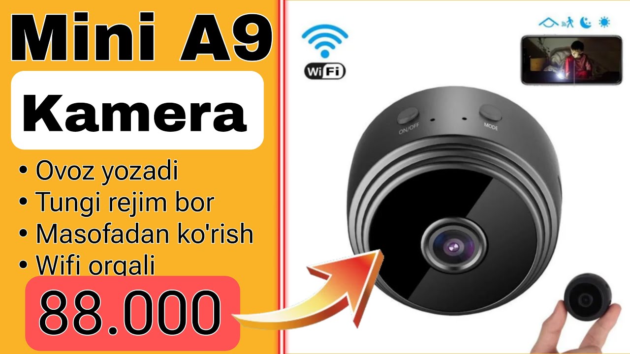 Mini kamera narxlari | A9 mini kamera | Mini kamera narxlari 2024 - YouTube
