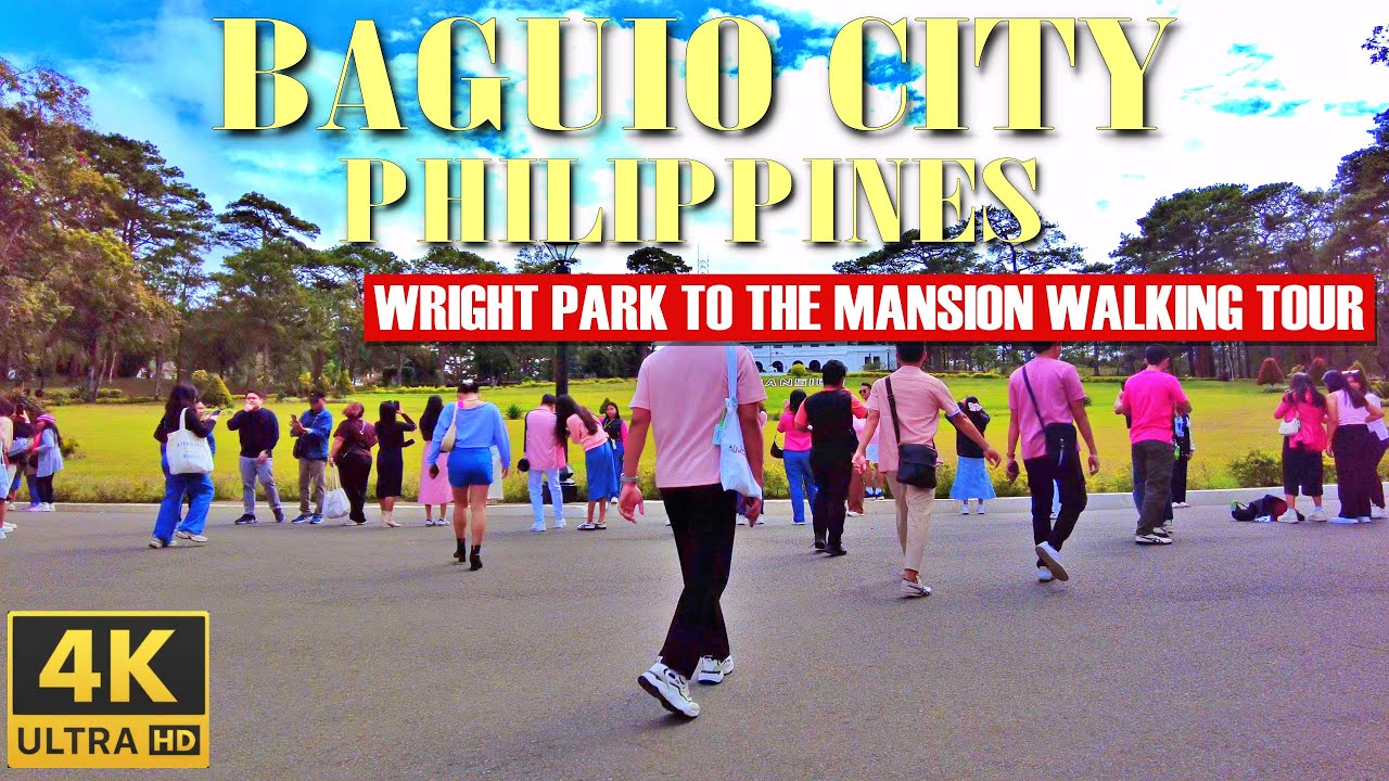 [4K] Walking tour from Wright Park to Mansion House | Baguio City ...