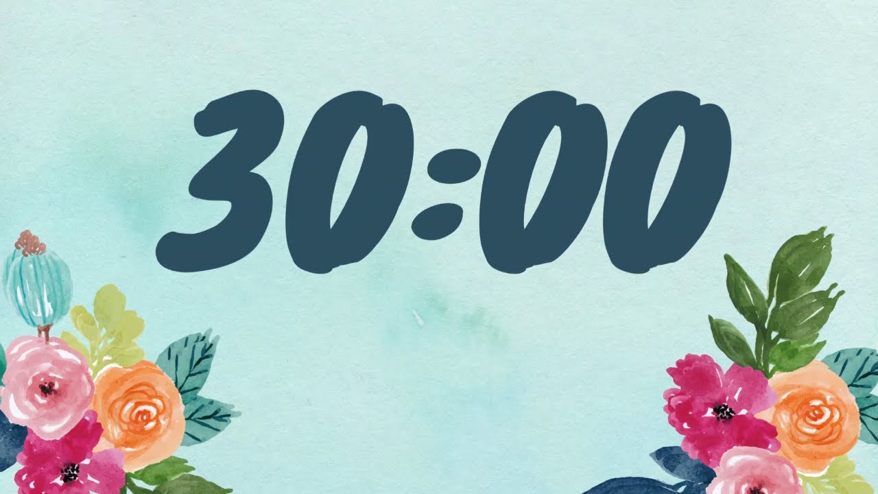 30 Minute Spring timer with Music and Alarm - YouTube