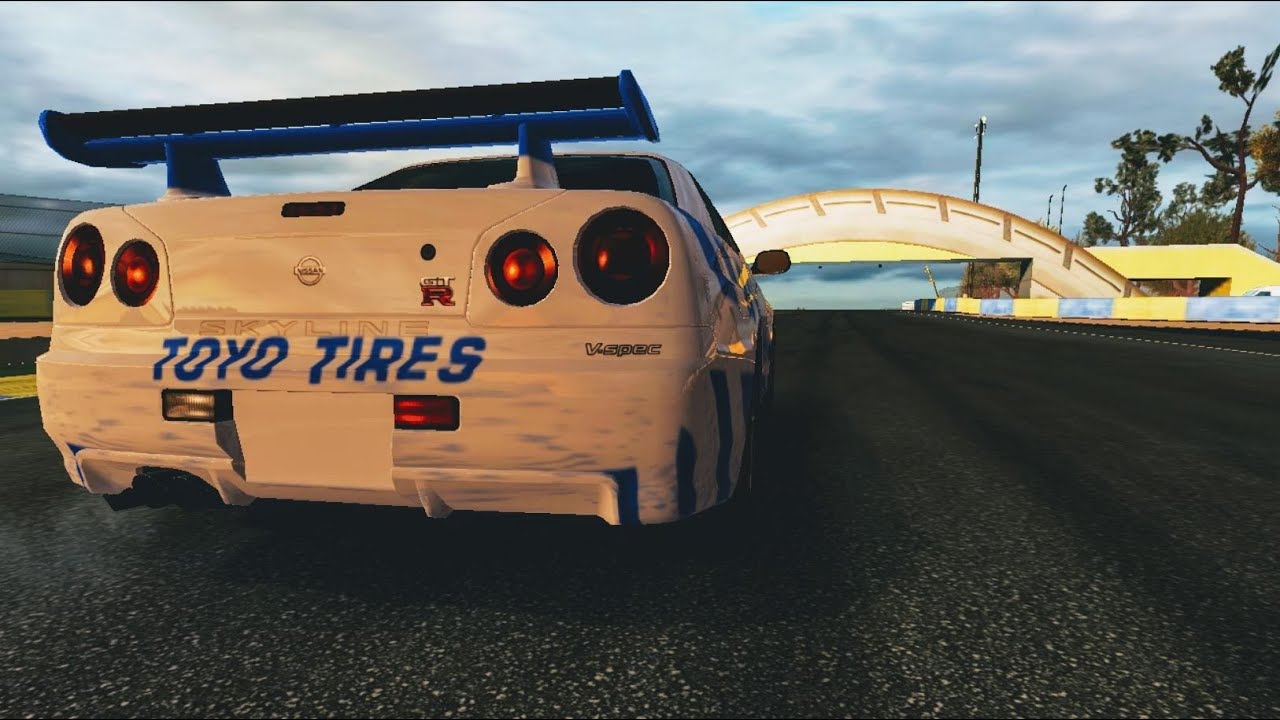 Nissan Skyline GTR R34 in Le Mans - Real Racing 3 - YouTube