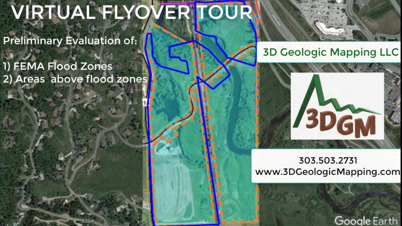 Virtual 3D Flyover Tour for Flood Zone Evaluation - YouTube