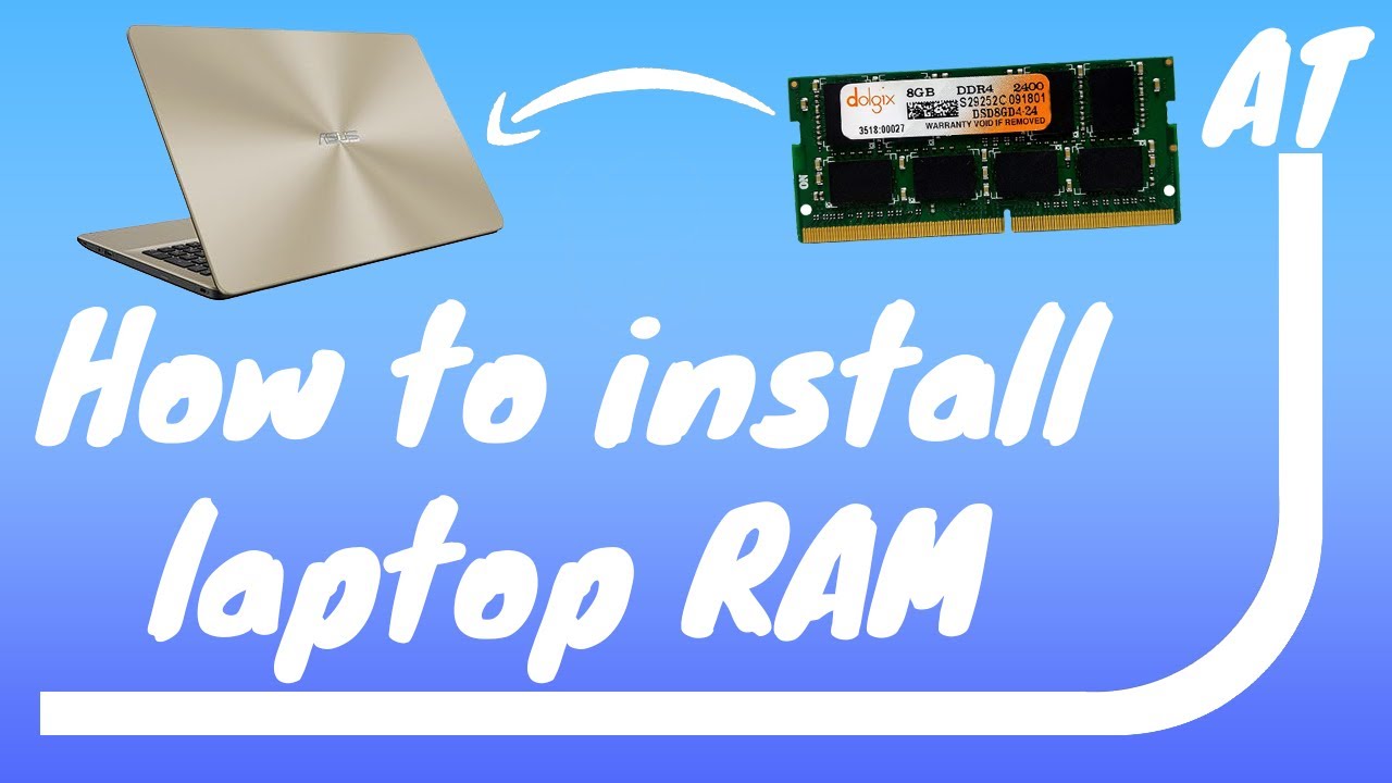 How to install/upgrade laptop RAM? Asus laptop RAM upgrade. - YouTube