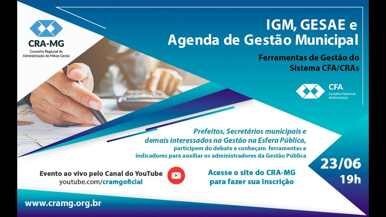 WEBINAR: “IGM, GESAE e Agenda de Gestão Municipal - Ferramentas de ...